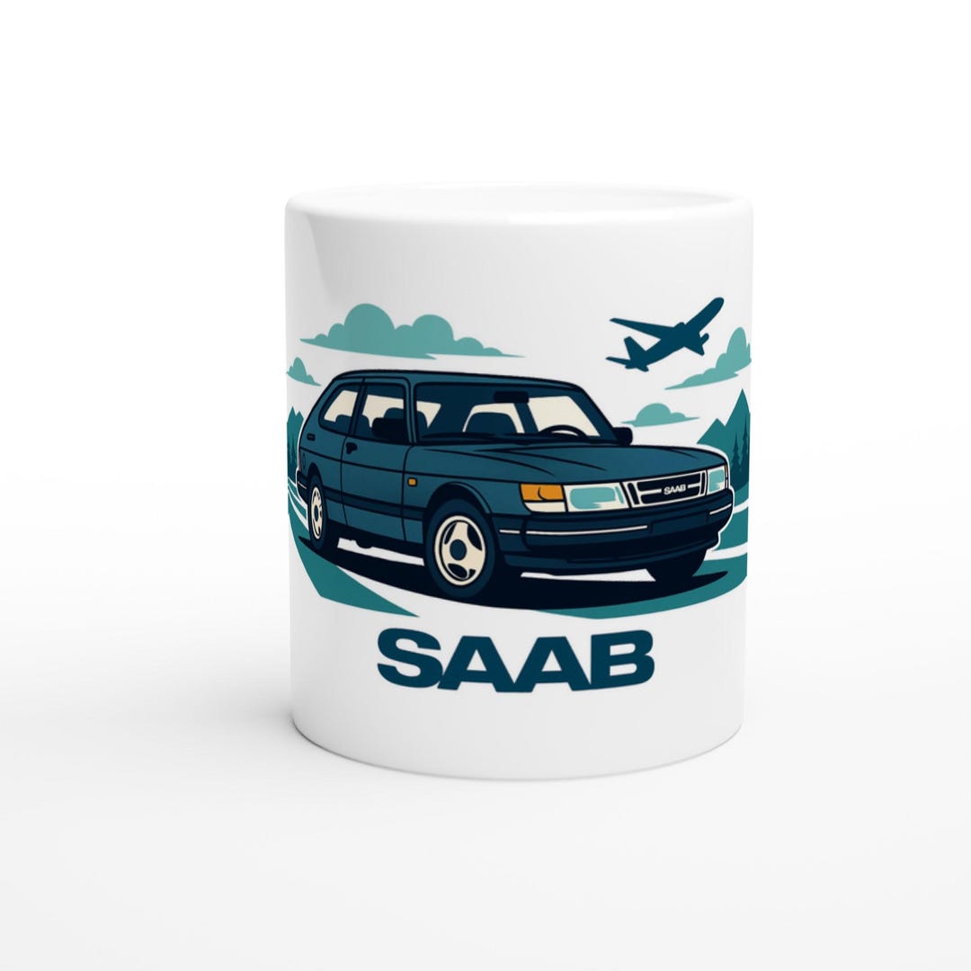Saab Aviation Mug | Jet-inspired Ceramic Coffee Cup - Etsy