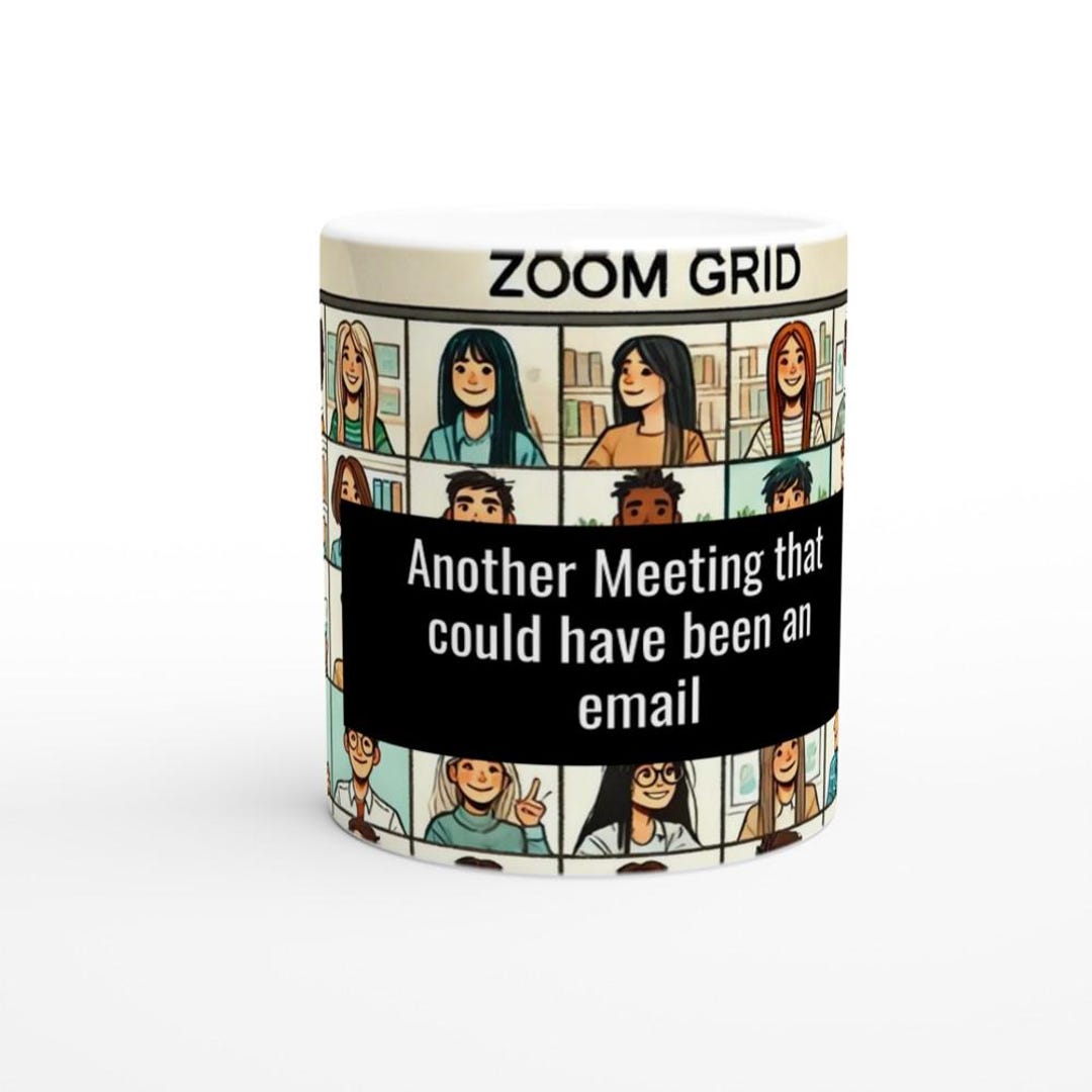 Zoom Grid Coffee Mug Funny Work From Home Humor for Remote Meetings ...