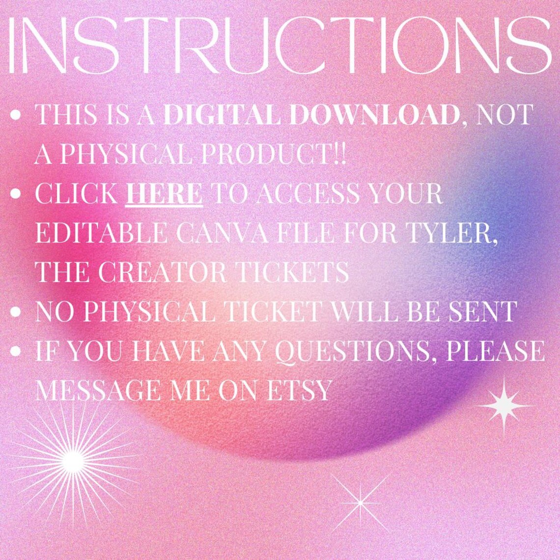 Personalized Tyler, the Creator Chromakopia Tour Concert Ticket - Etsy