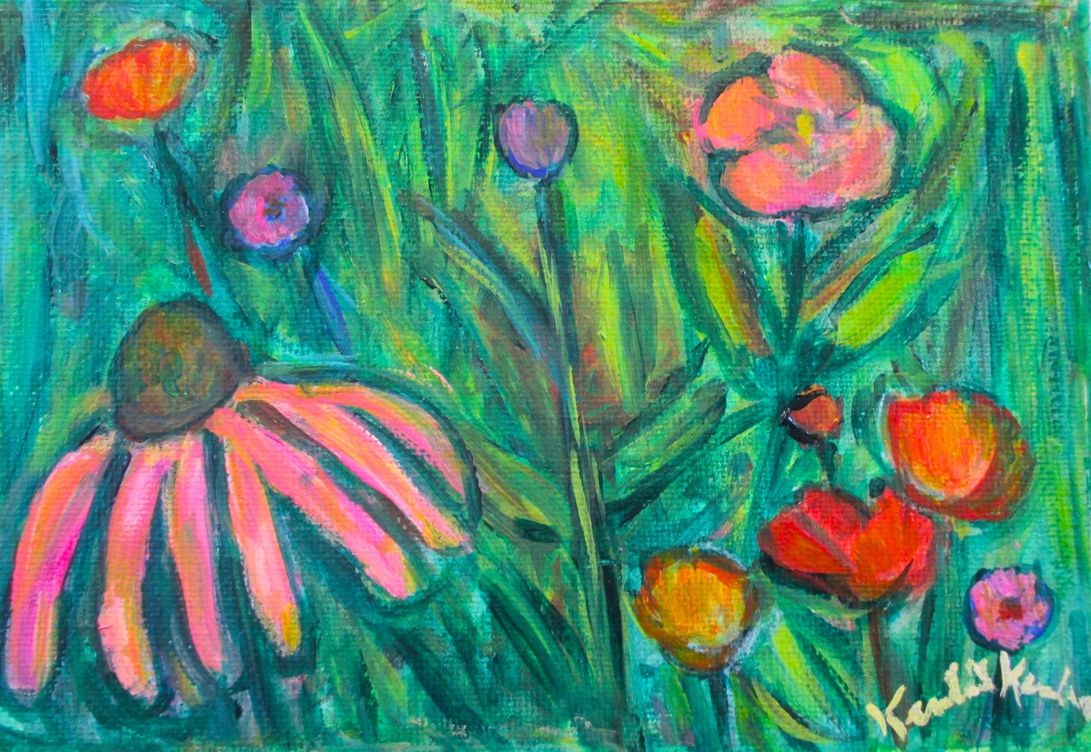 KENDALL KESSLER Art 5x7 Small Gem Impressionist Oil Paintings by Award ...