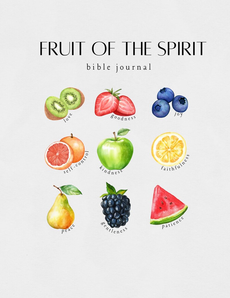 Fruit of the Spirit Christian Journal - Etsy