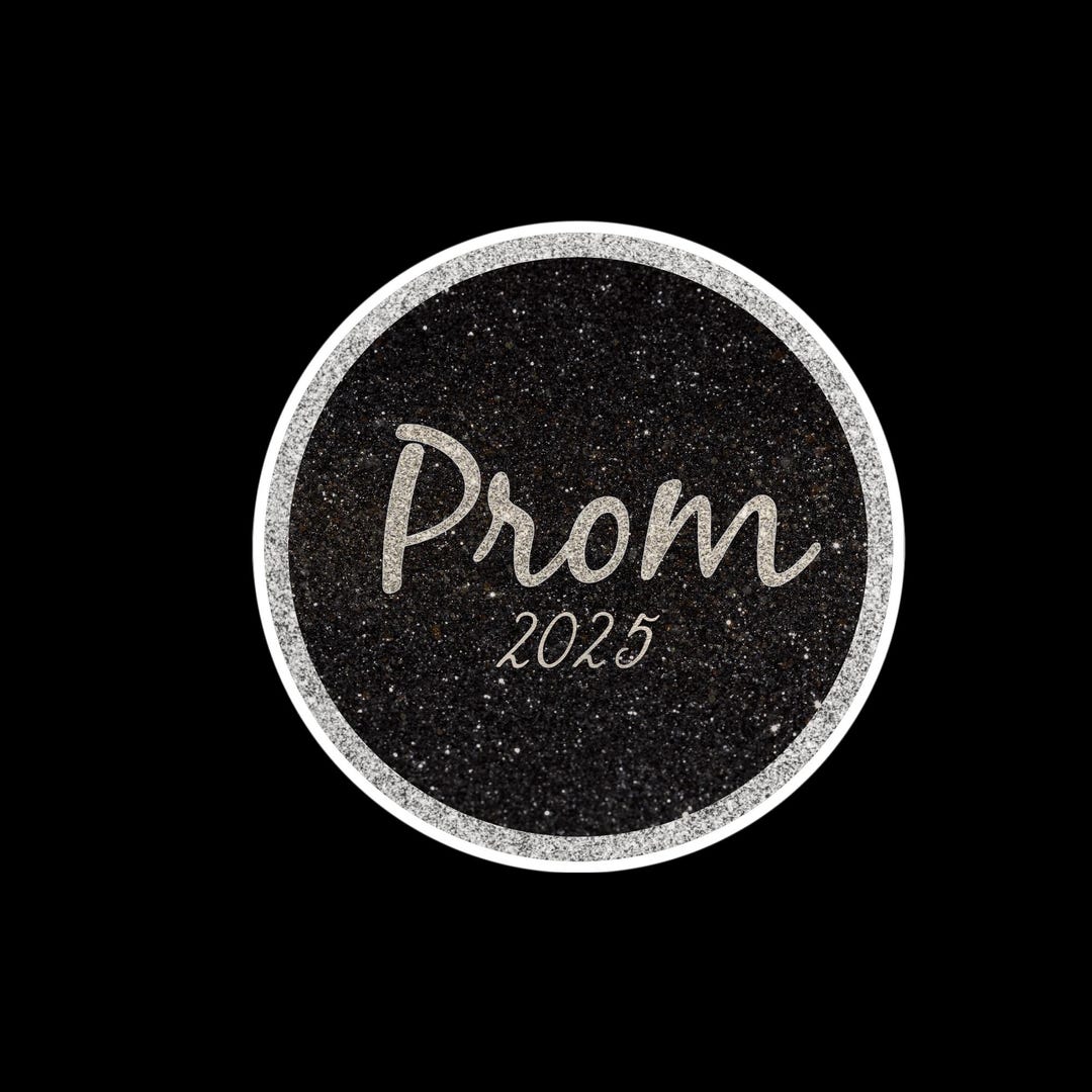 Prom 2025 Silver Sticker - Etsy
