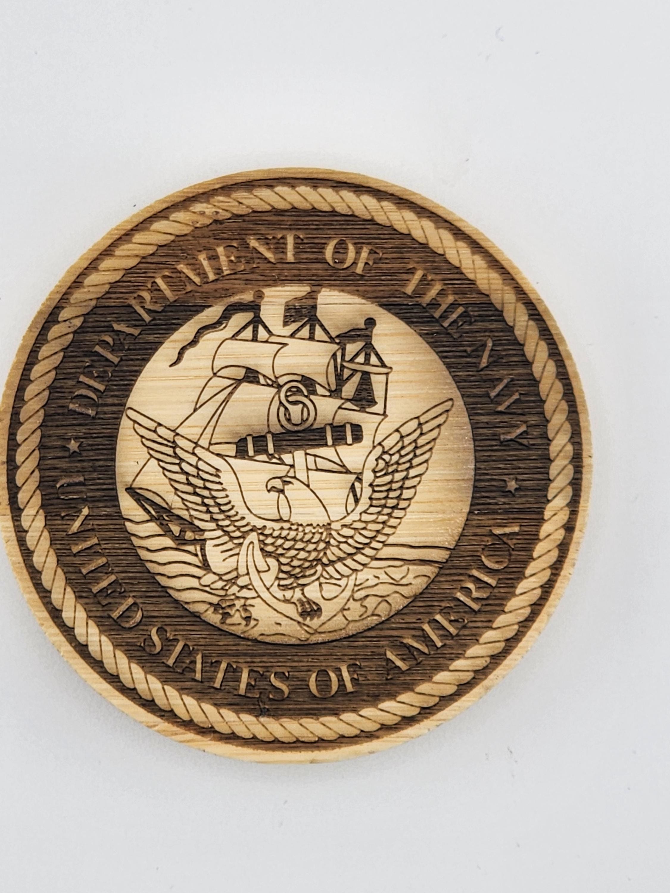 Custom Bamboo Wood Round Armed Forces Insignia Wooden Bottle Openers - Etsy