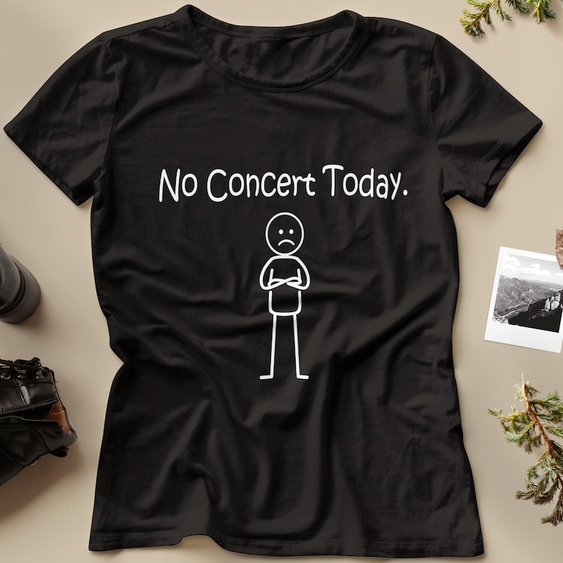 Sad Stickman No Concert Today SVG PNG: Sarcastic Music Humor (digital ...