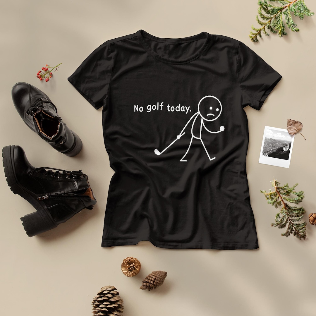 Funny No Golf Today Stickman PNG SVG: Rainy Day Golfer, Golfer, Golfers ...