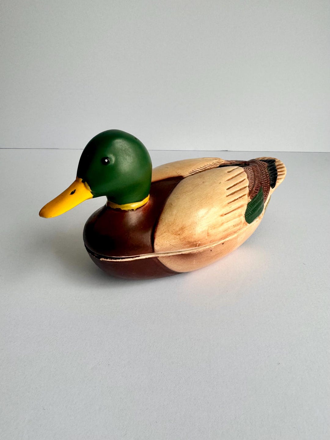 Vintage 1978 Avon Mallard Duck Dish With Lid Catch All Dish Trinket Box - Etsy