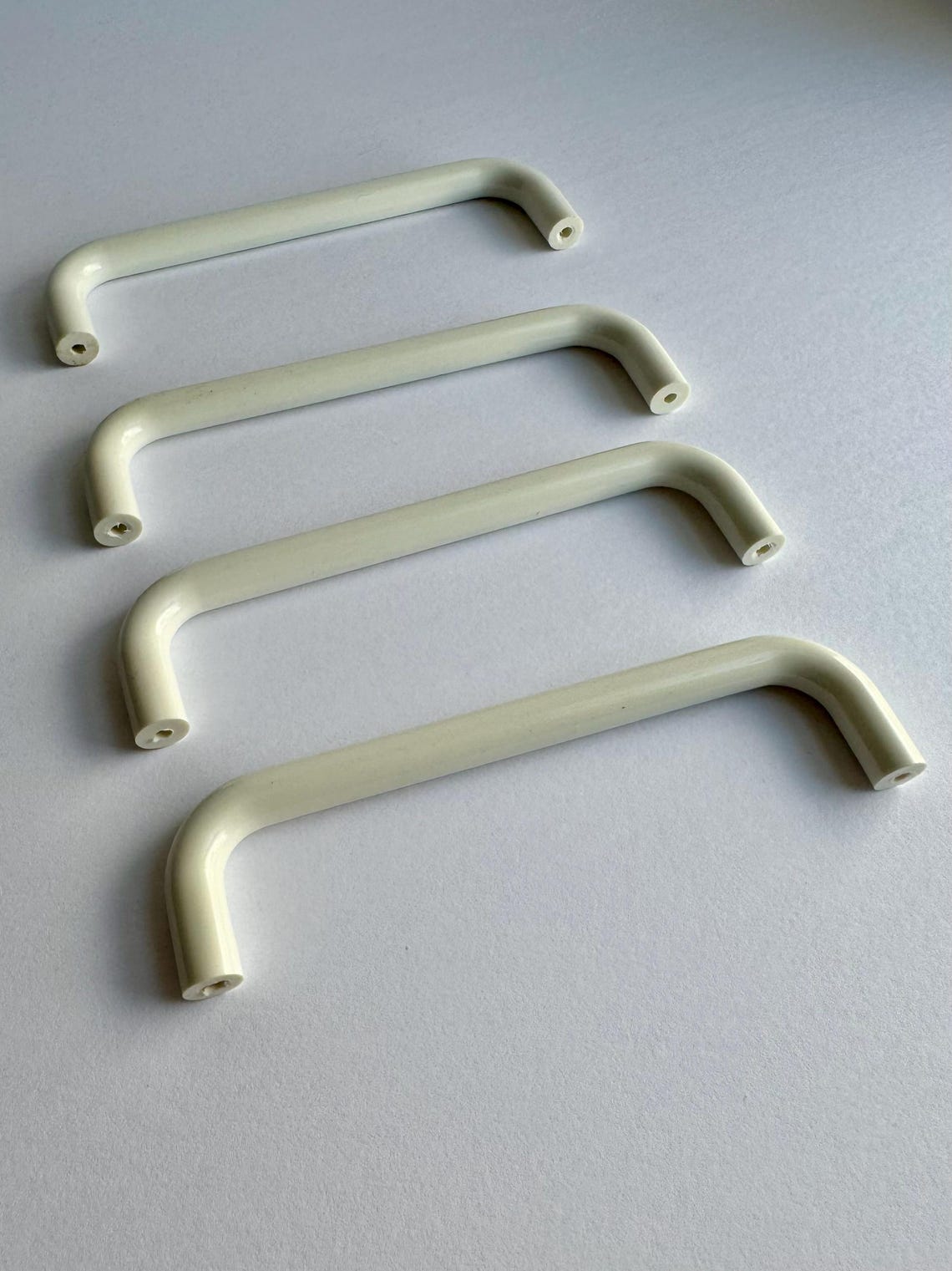 HEWI Lookalike White Plastic Drawer Pull Handles 1980s Design - Etsy