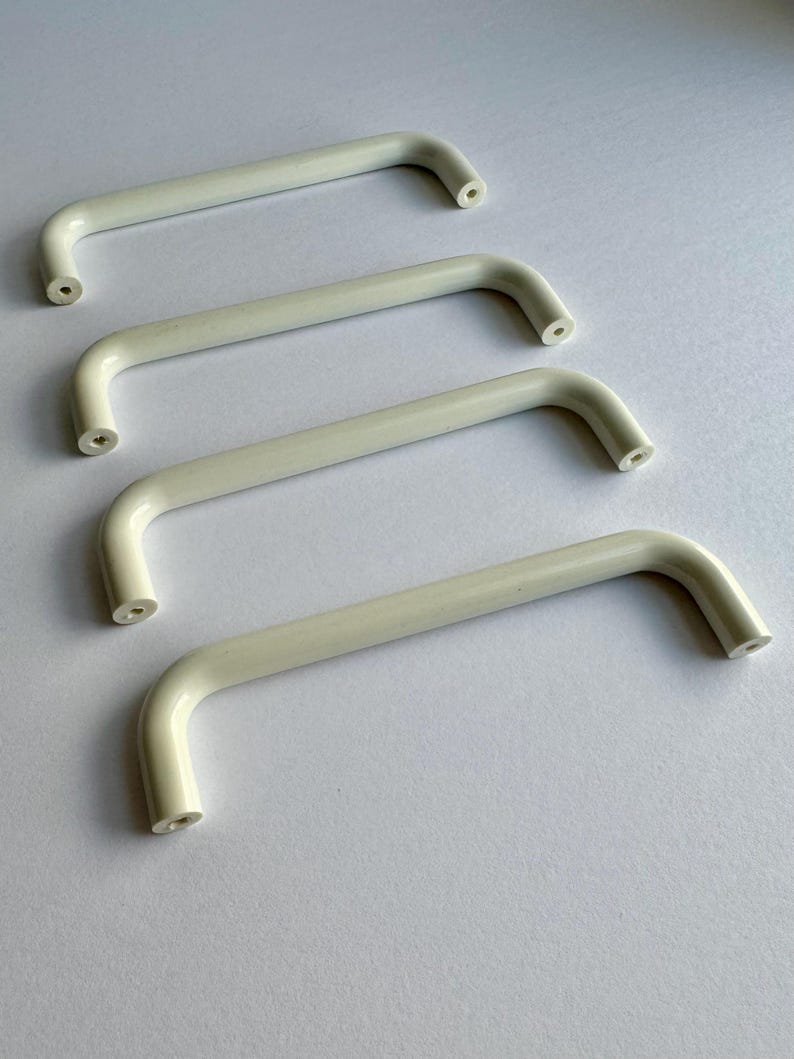 HEWI Lookalike White Plastic Drawer Pull Handles 1980s Design - Etsy