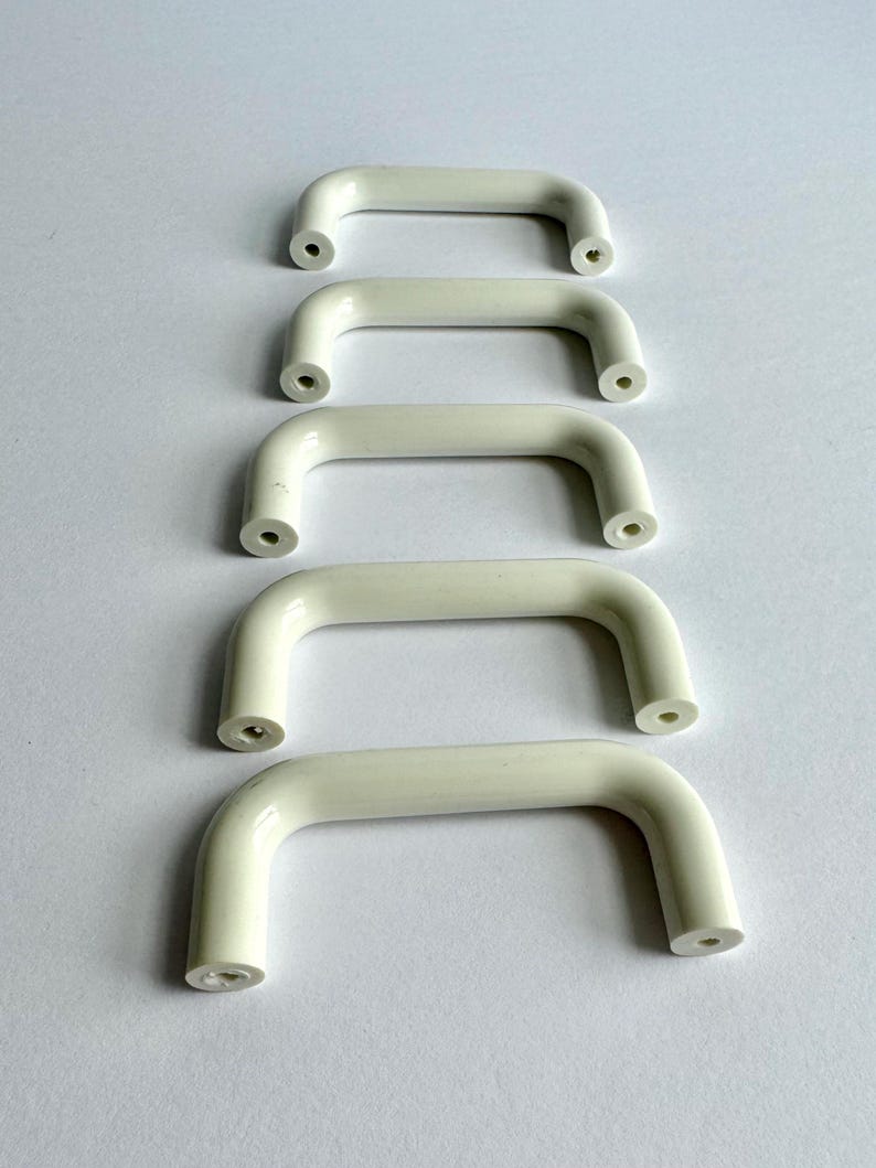 HEWI Lookalike White Plastic Drawer Pull Handles 1980s Design - Etsy