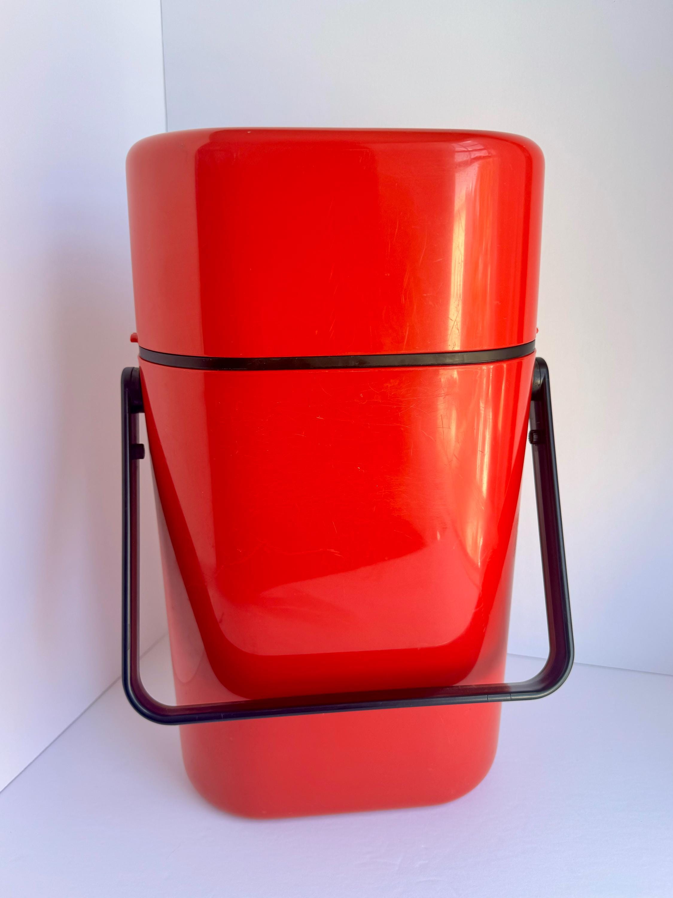 1980s Red Insulated Wine Chiller Cooler // Decor Brand Designed by ...