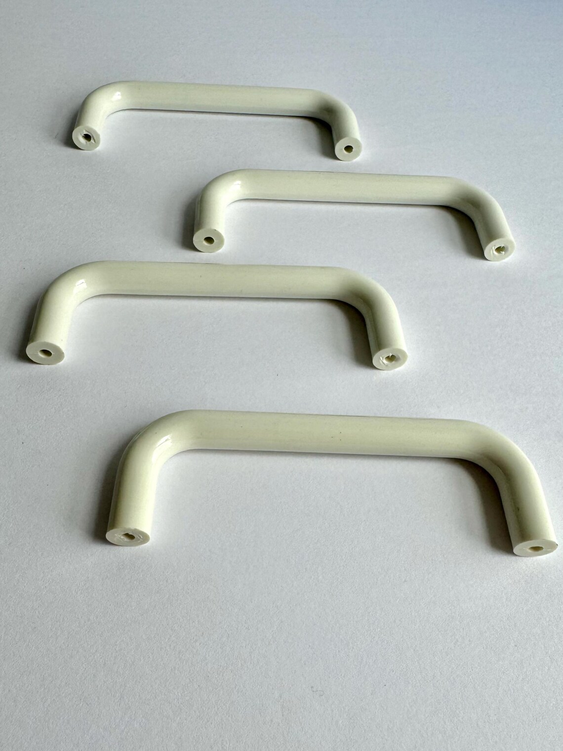 HEWI Lookalike White Plastic Drawer Pull Handles 1980s Design - Etsy