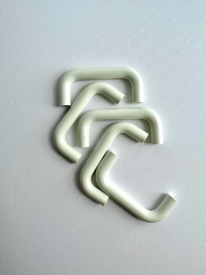 HEWI Lookalike White Plastic Drawer Pull Handles 1980s Design - Etsy