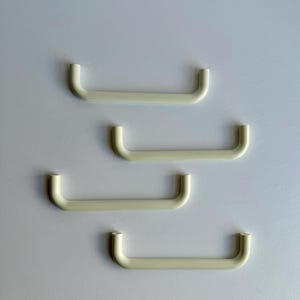 HEWI Lookalike White Plastic Drawer Pull Handles 1980s Design - Etsy