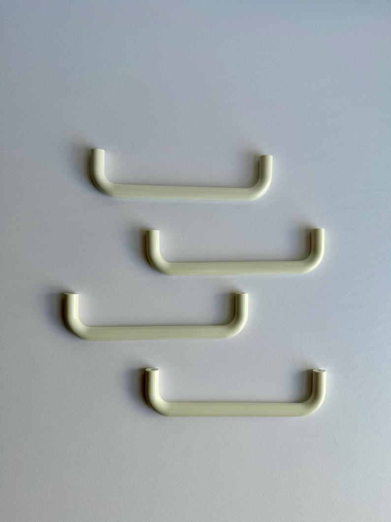 HEWI Lookalike White Plastic Drawer Pull Handles 1980s Design - Etsy
