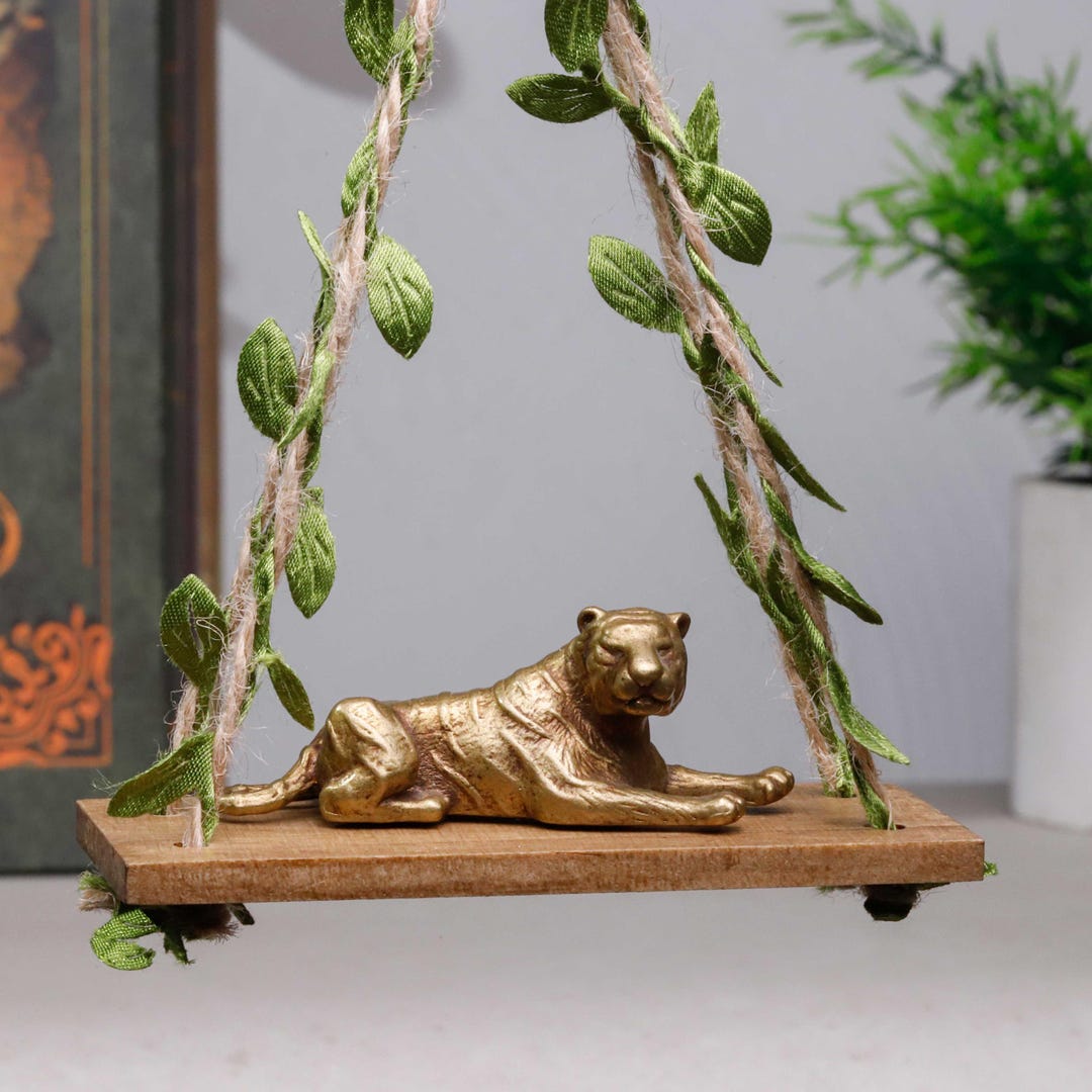 Healing Mini Swing Kit + Metal Tiger Figurine | Desktop Decoration ...