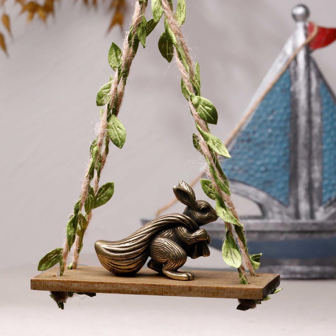 Mini Swing Kit + Metal Ingot Rat Statue | Desktop Decoration | Stress ...