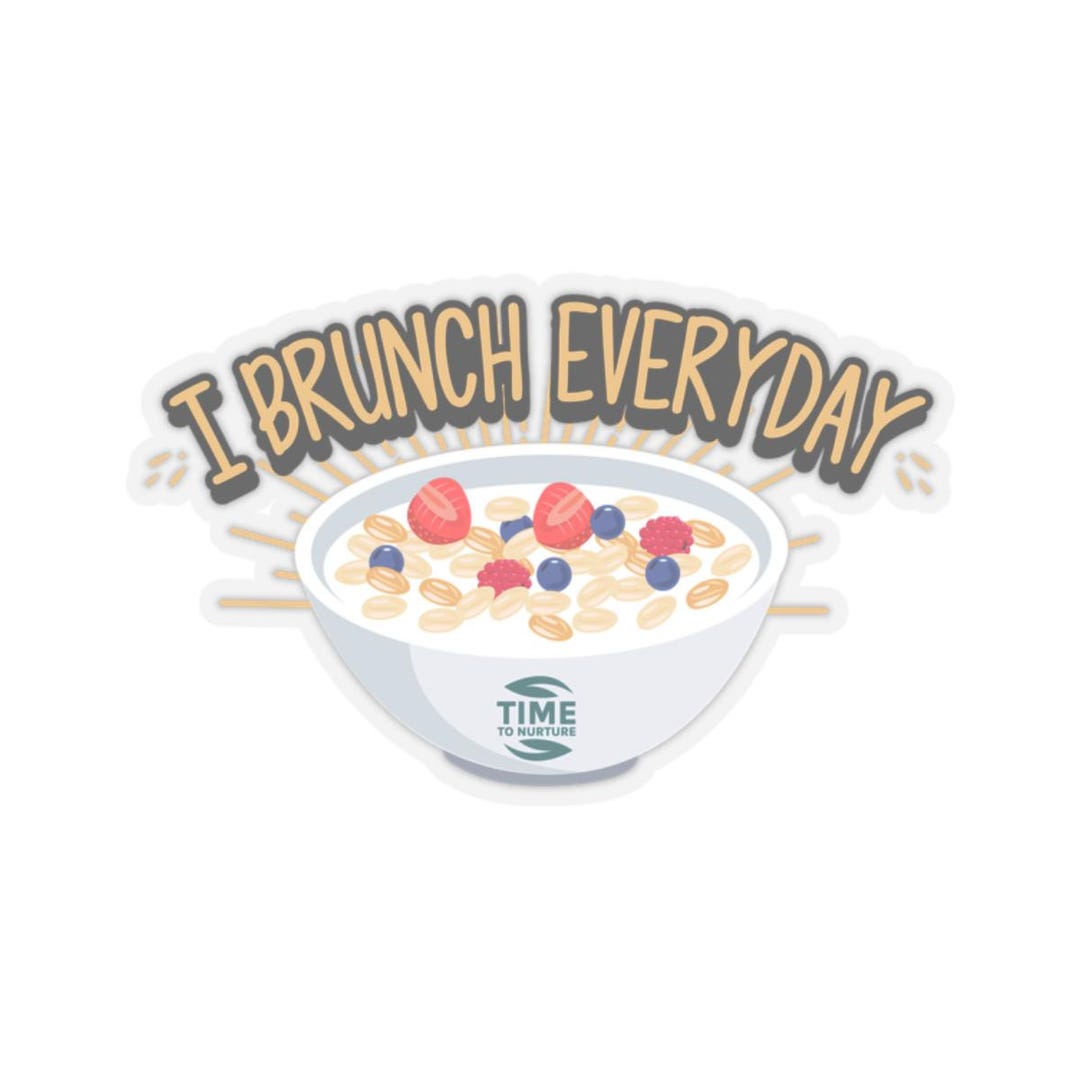 Brunch Everyday Kiss-cut Stickers, I Brunch Decal, Retirement Sticker ...
