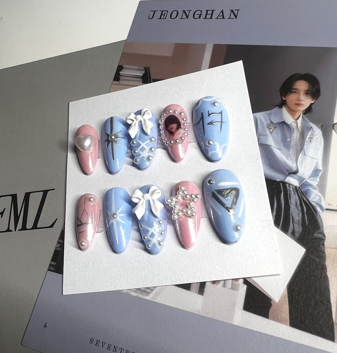 Seventeen Press on Nails - Etsy