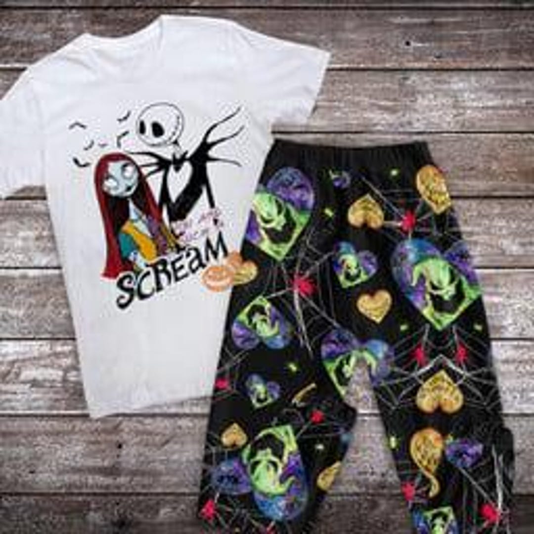 You Are Such A Scream Halloween Pajamas Set Horror Movie Character Pjs ...