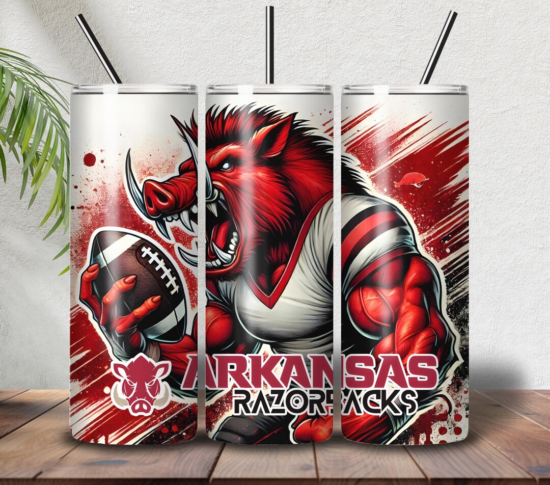 Arkansas Razorbacks Tumbler Wrap 20oz Sublimation Skinny Tumbler Wrap ...