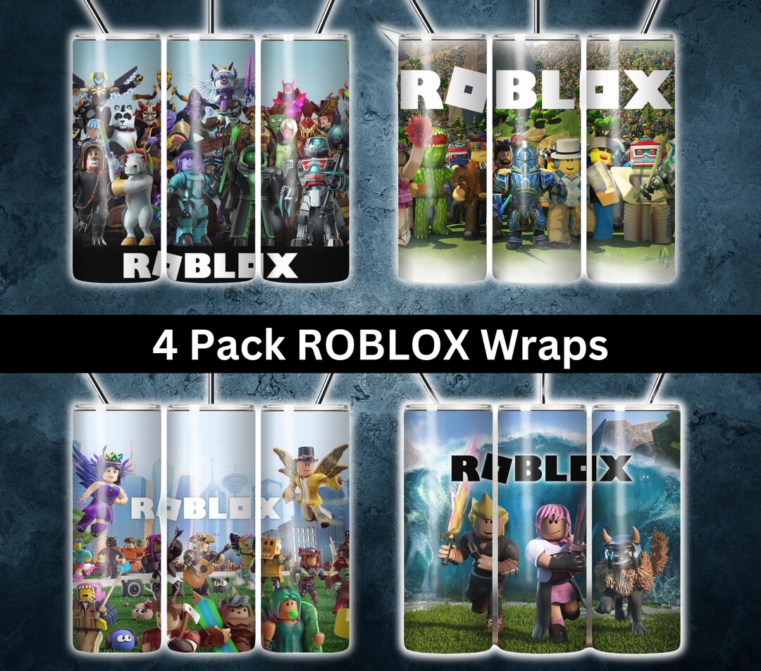 Roblox Game Character Tumbler Wrap PNG 20 Oz Skinny Tumbler Sublimation ...