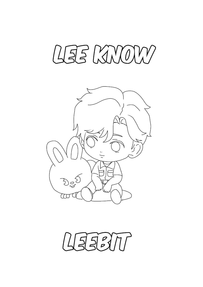 Libro para colorear de SKZoo con Chibi Stray Kids - Etsy España