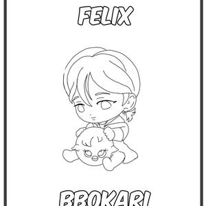 Skzoo Coloring Book With Chibi Stray Kids - Etsy