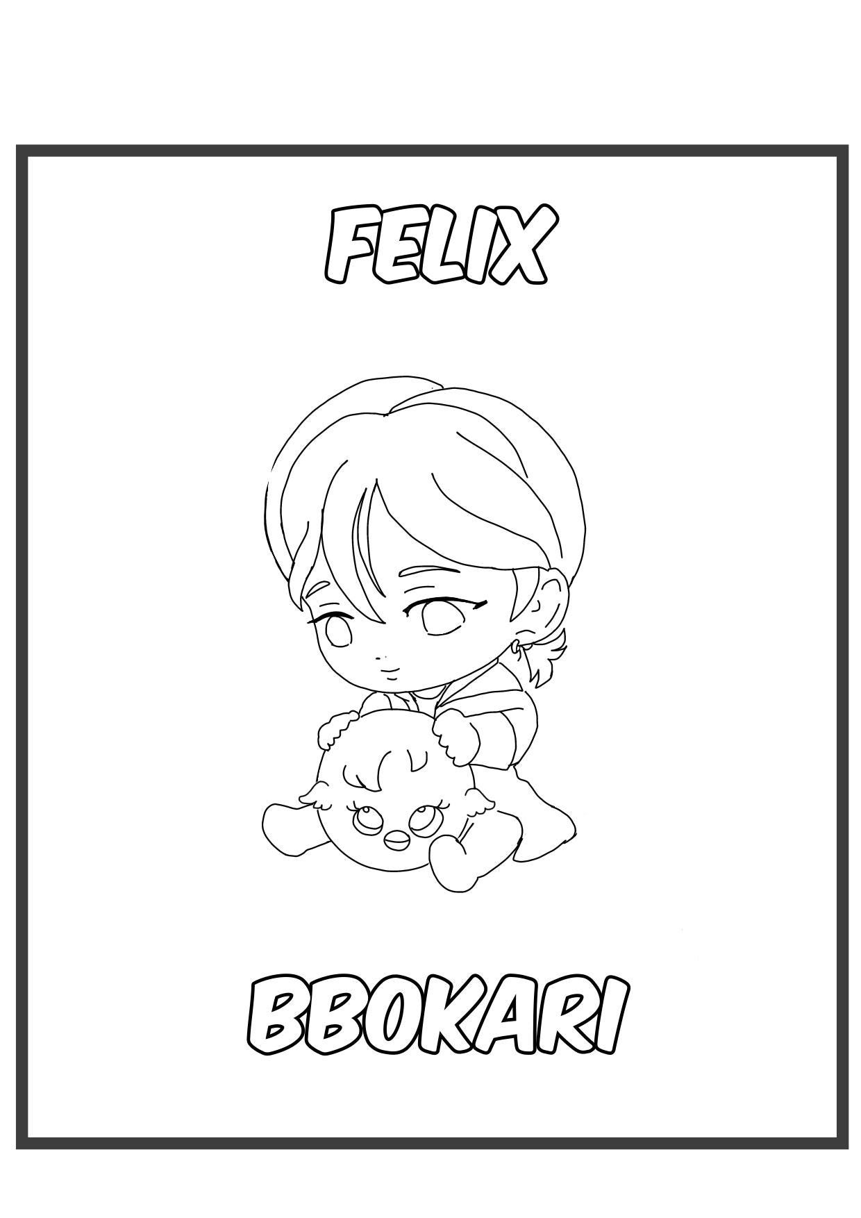 Skzoo Coloring Book With Chibi Stray Kids - Etsy