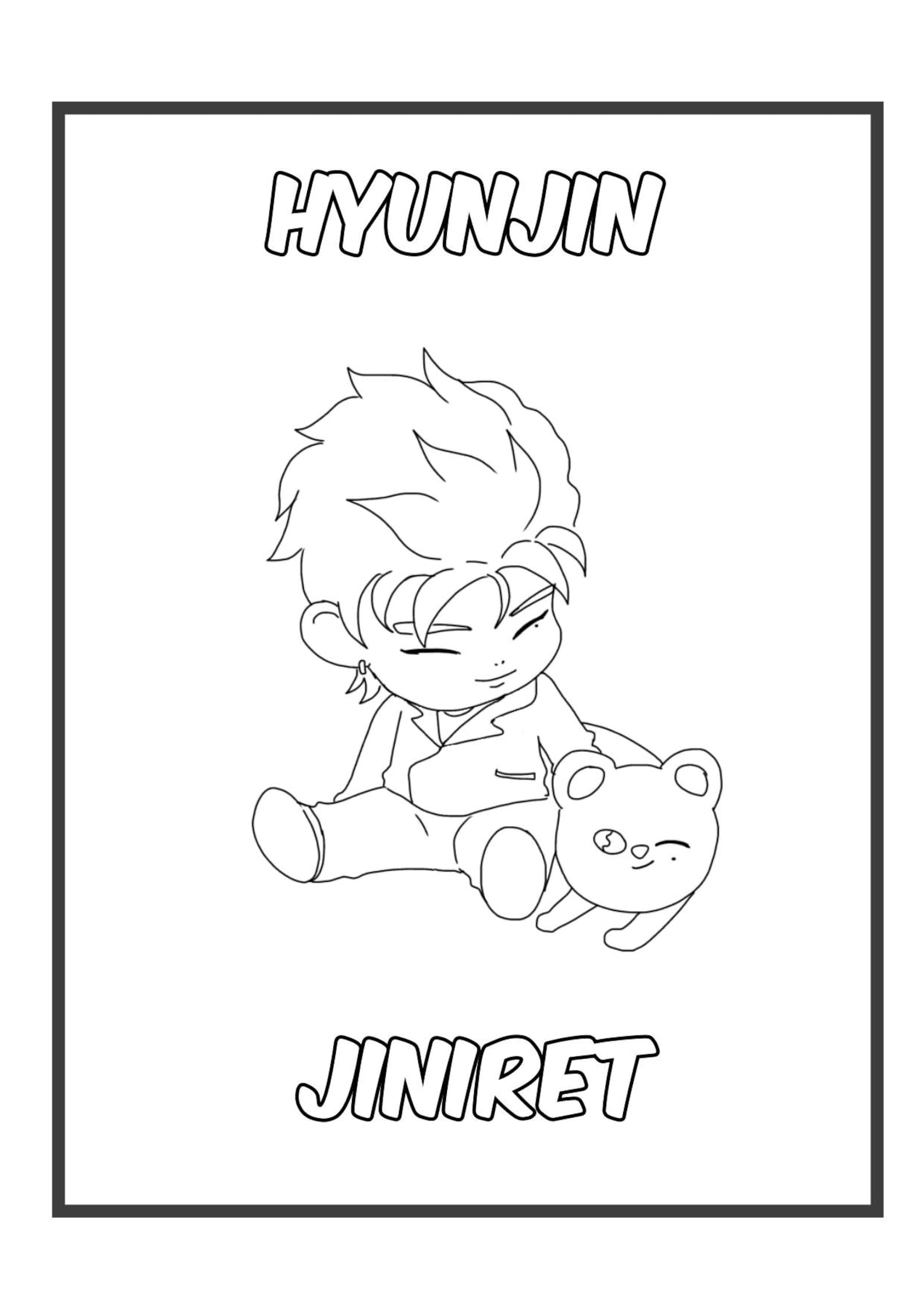 Skzoo Coloring Book With Chibi Stray Kids - Etsy