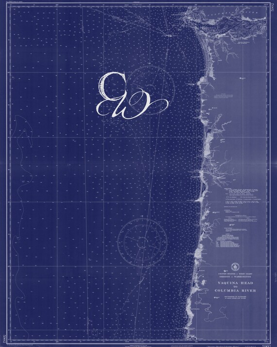 Oregon Coast Sea Chart