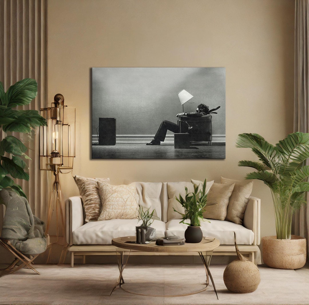Maxell Ad 1979 Canvas Print by Steve Steigman | Blown Away Guy Wall Art ...