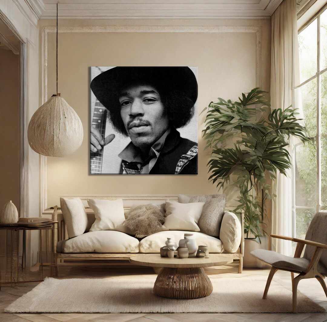 Jimi Hendrix in the UK, 1967 Framed Wall Art: Iconic Music Decor ...