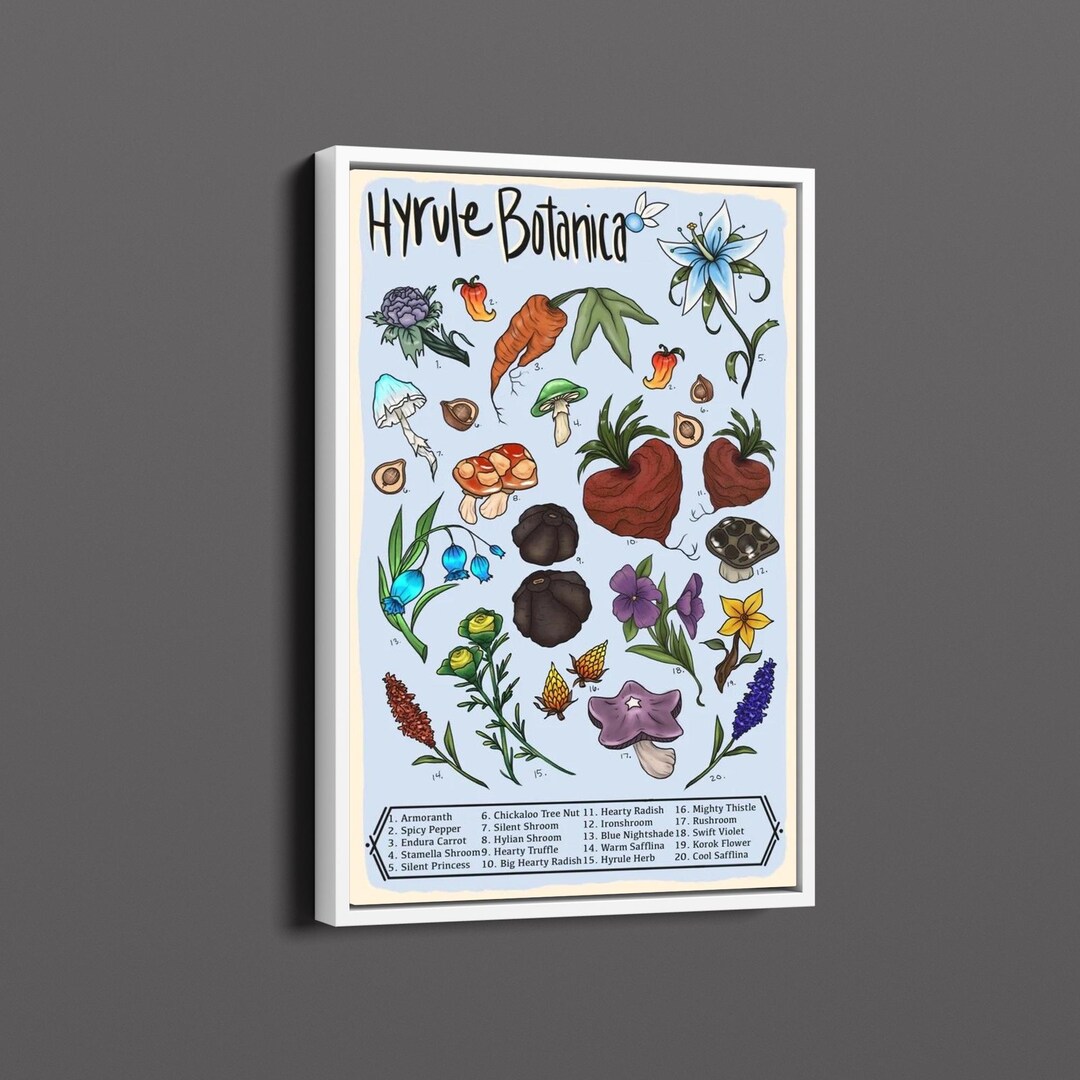 Legend of Zelda, Creature Concept Art Hyrule Botanica Canvas Art - Etsy