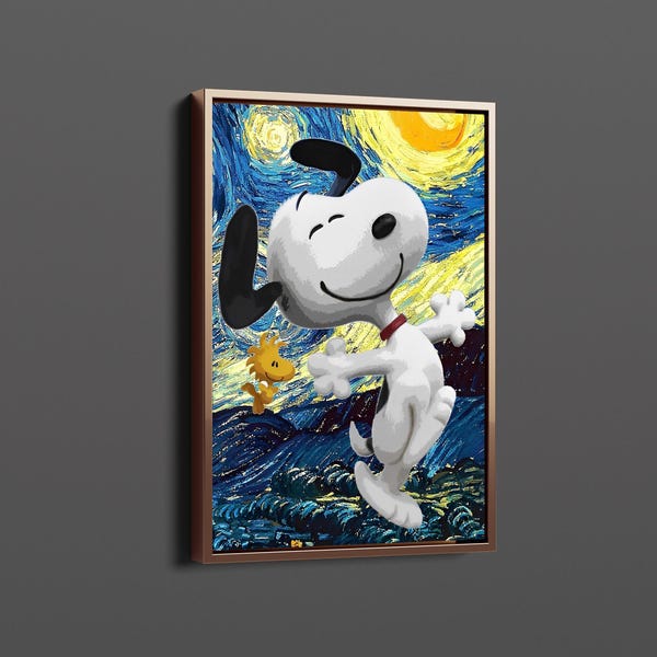 Snoopy Wall Art - Etsy