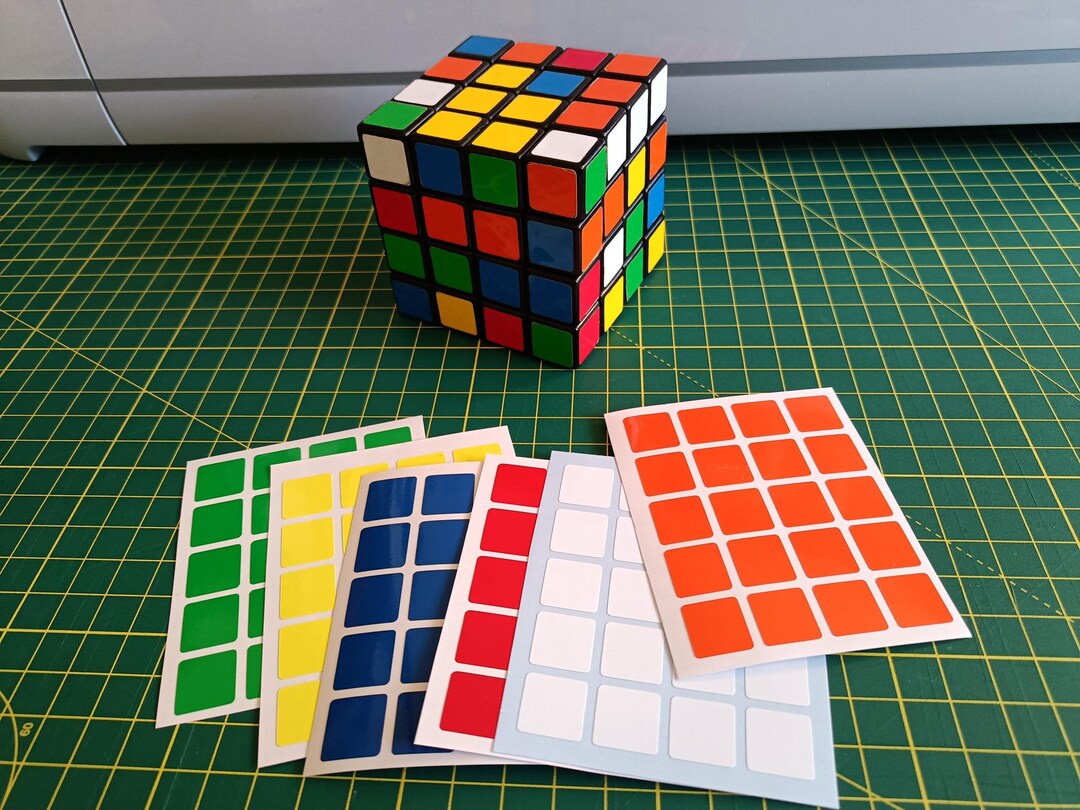 4x4 Full Set Replacement Stickers for Magic Puzzle Cube Decals - Etsy
