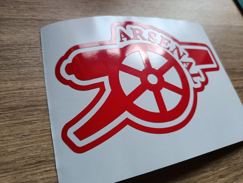 Arsenal Unofficial Logo Vinyl Decal Sticker Helmet Bumper Car Laptop ...