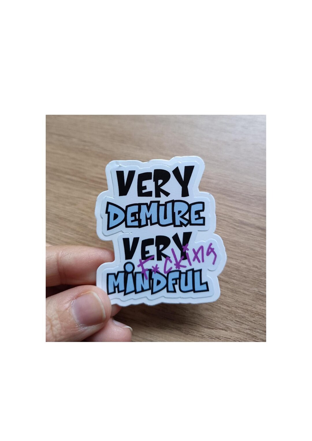 Very Demure Sticker Water Bottle Laptop Phone Car Vinyl Stickers ...