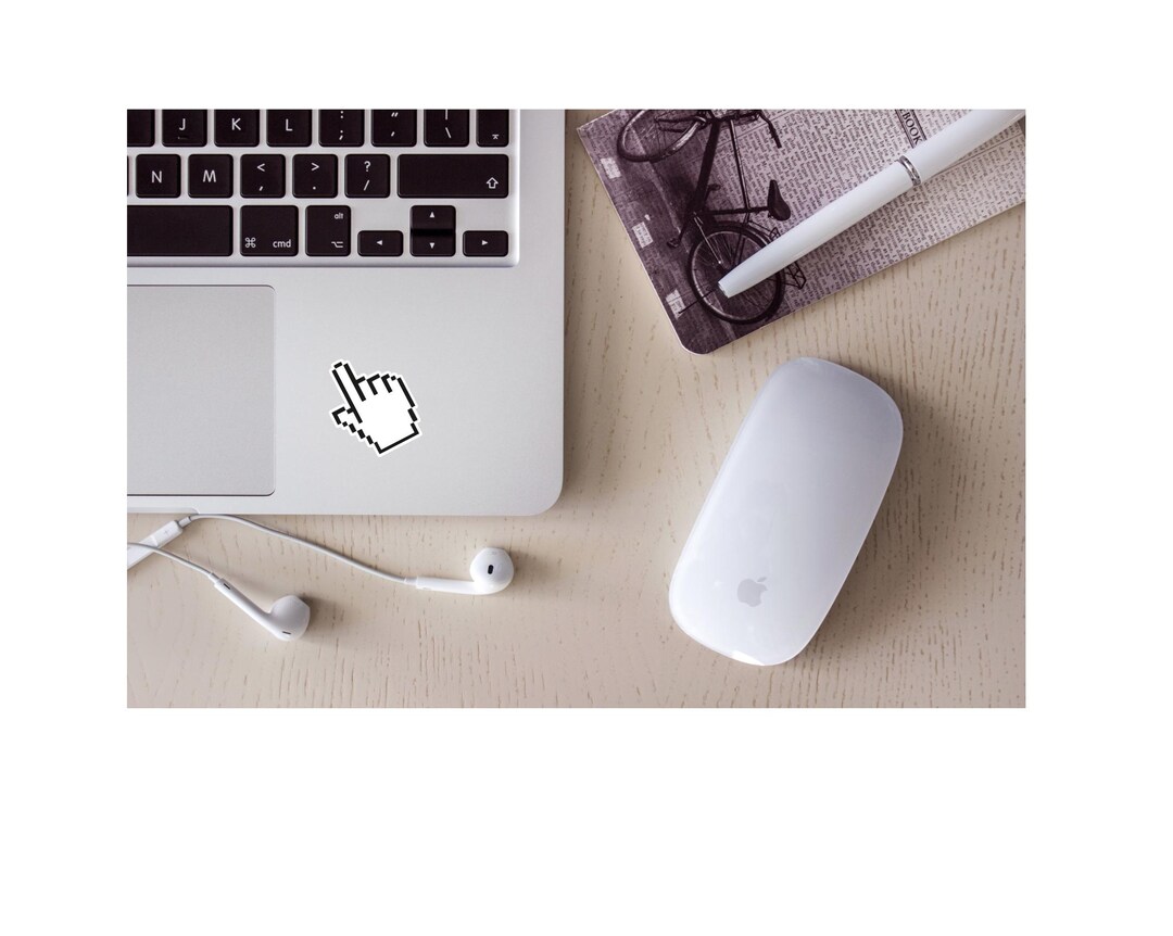 Mouse Cursor Icon Retro Sticker Water Bottle Laptop Phone Car Vinyl ...