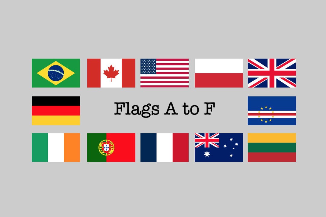 World Flags Decorate Water Bottle Car Laptop Luggage Passport Scrapbook ...