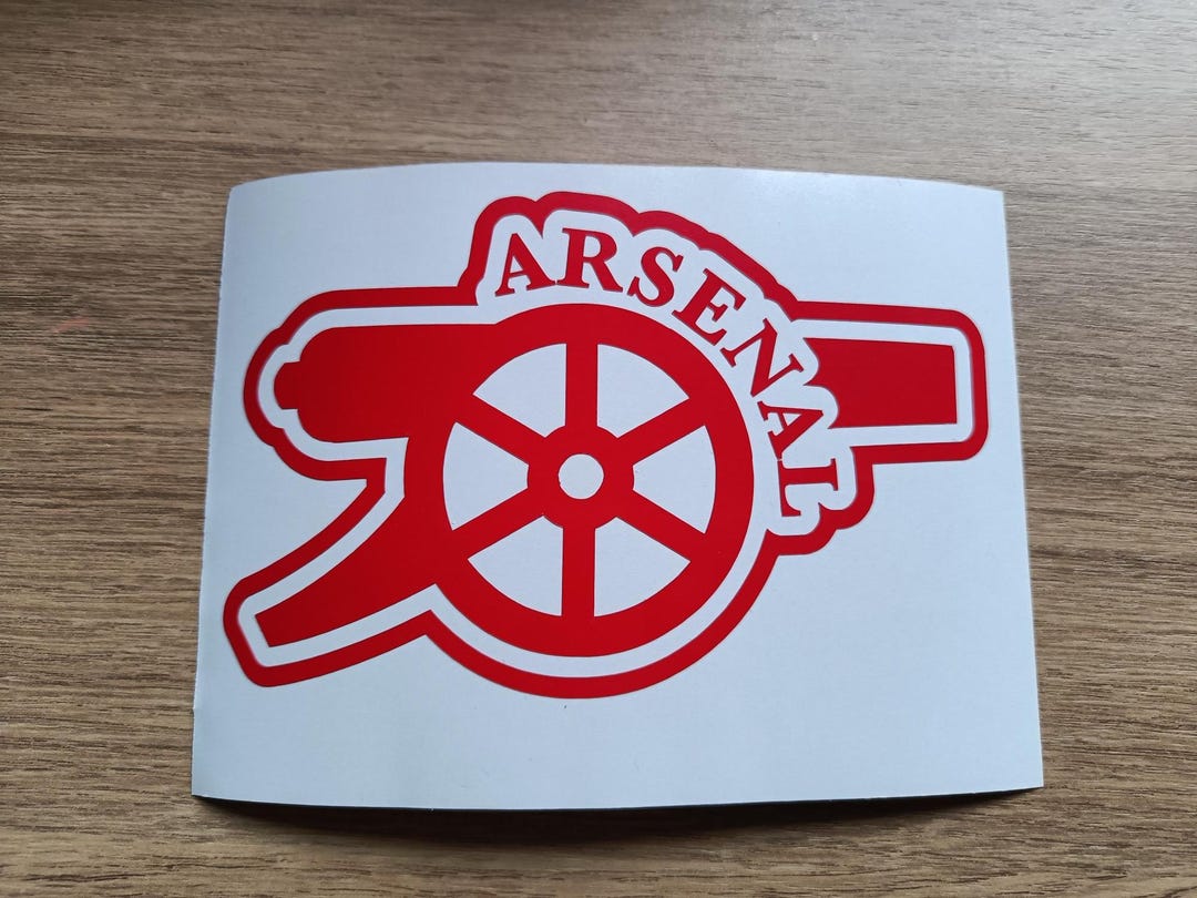 Arsenal Unofficial Logo Vinyl Decal Sticker Helmet Bumper Car Laptop ...