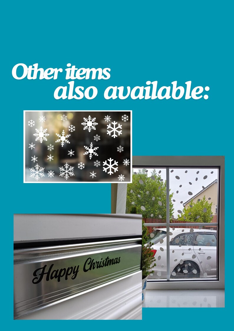 Christmas Village Windows Decal Christmas Decoration Xmas Stickers - Etsy