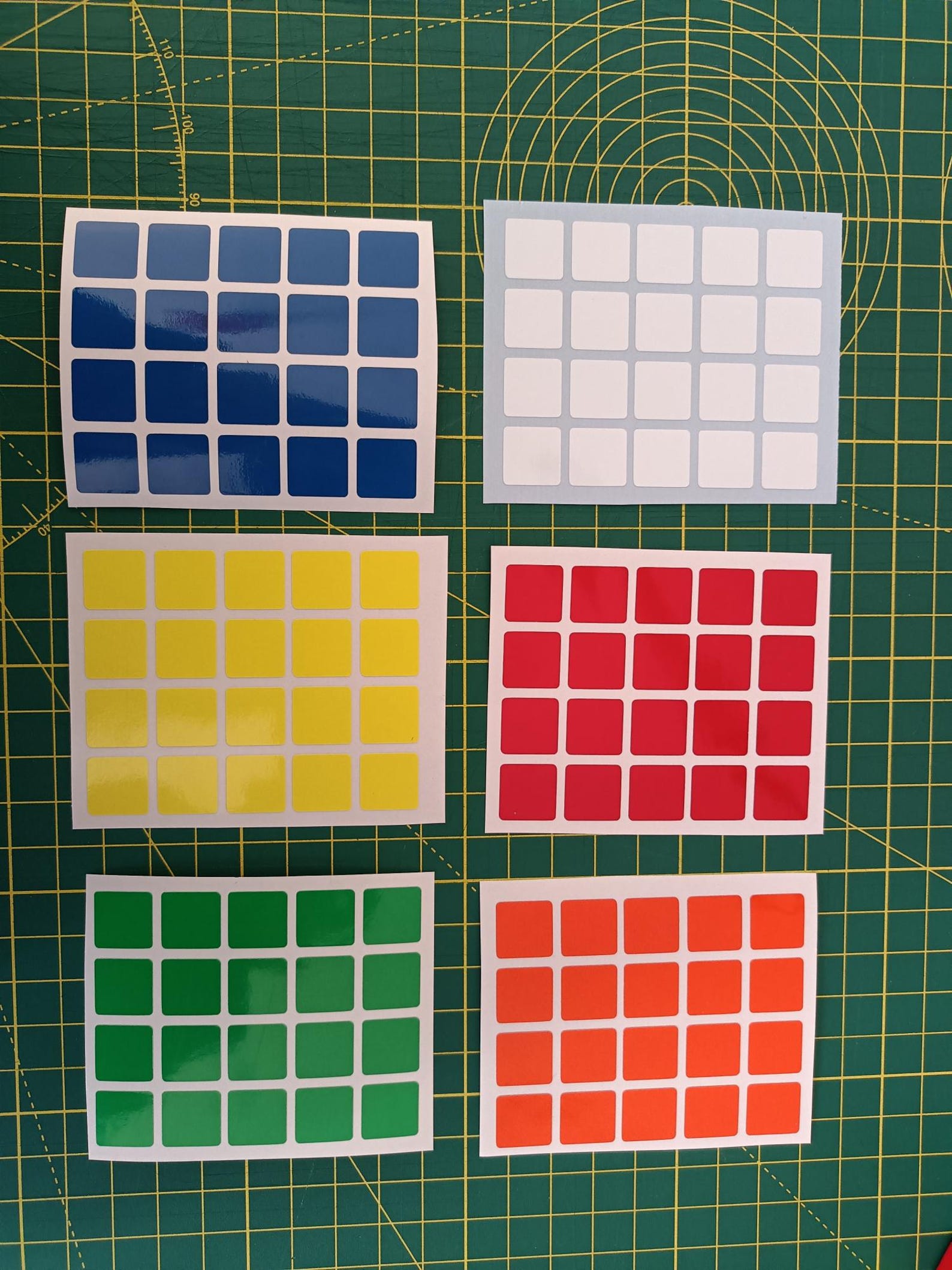 4x4 Full Set Replacement Stickers for Magic Puzzle Cube Decals - Etsy