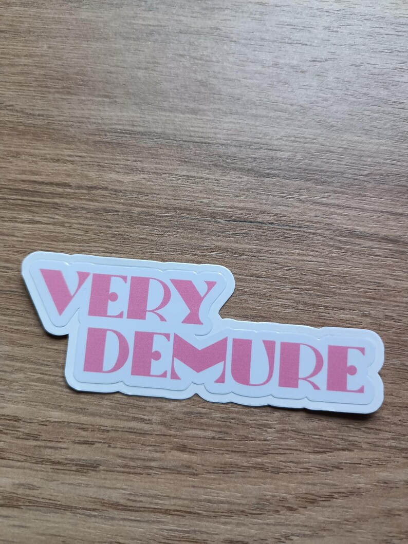 Very Demure Meme Sticker Water Bottle Vinyl Stickers Waterproof Humour ...