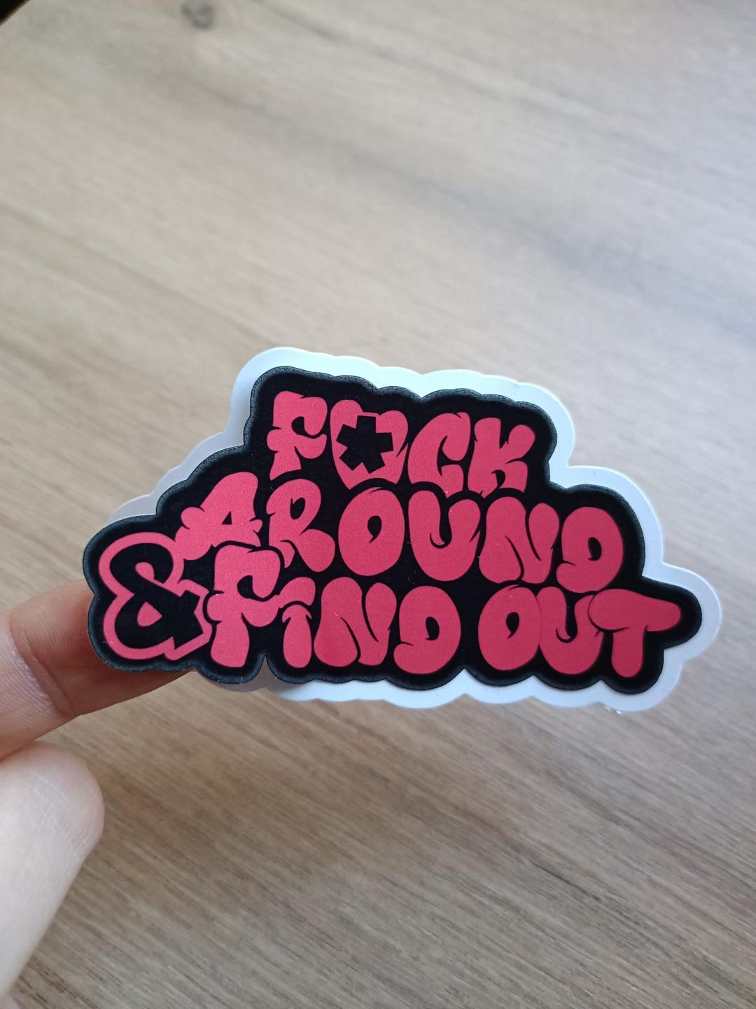 F*ck Around and Find Out Sticker Water Bottle Laptop Phone Car Vinyl ...