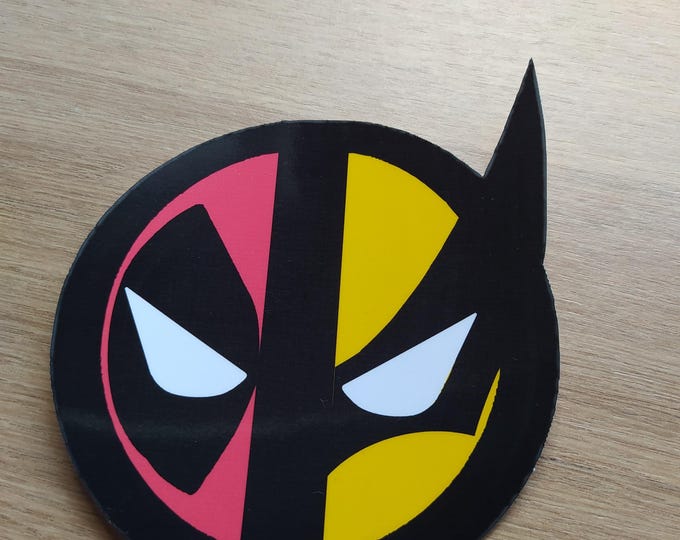 Deadpool Wolverine Logo Vinyl Stickers Car Bumper Laptop Van Waterproof ...