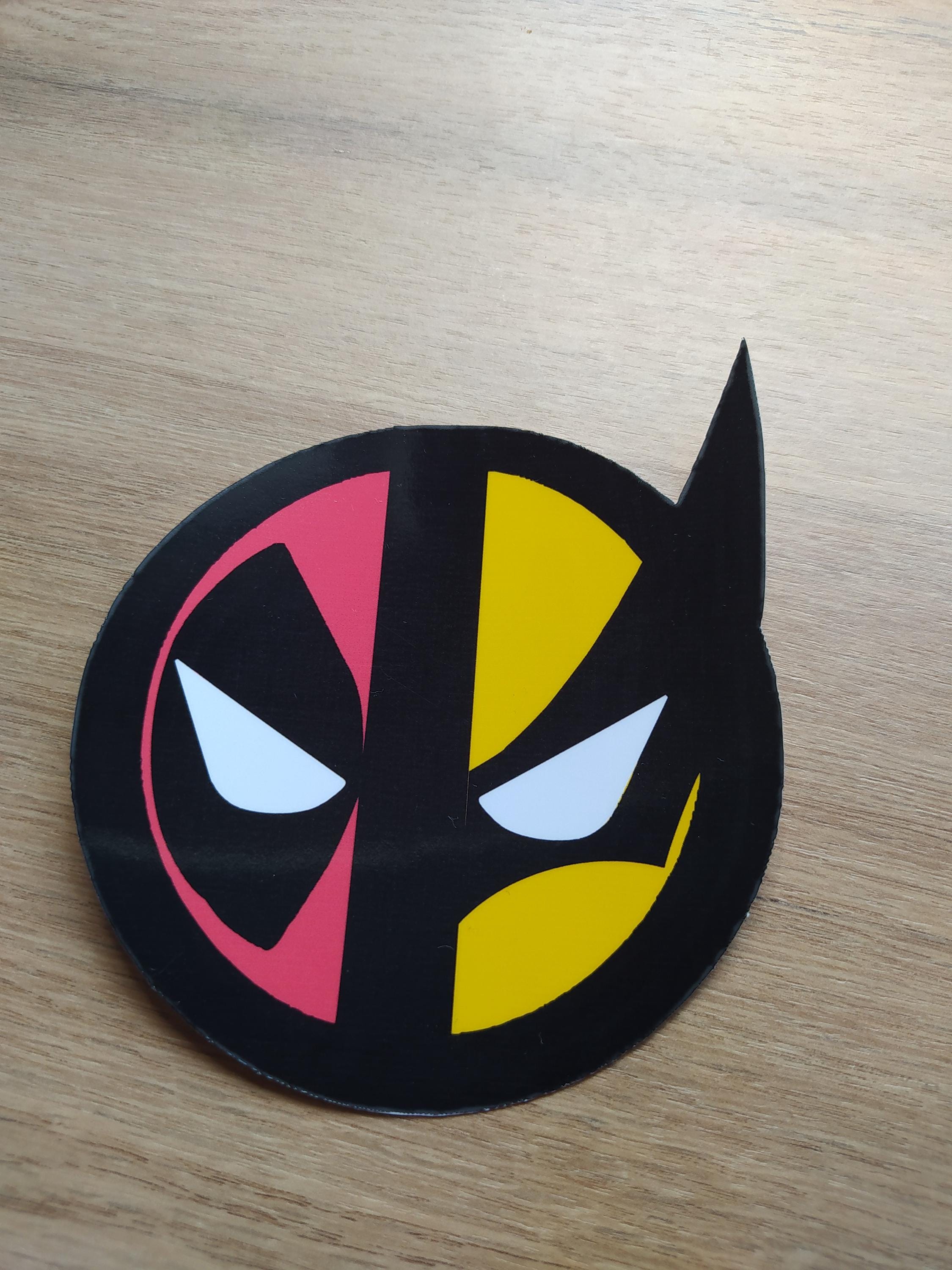 Deadpool Wolverine Logo Vinyl Stickers Car Bumper Laptop Van Waterproof ...