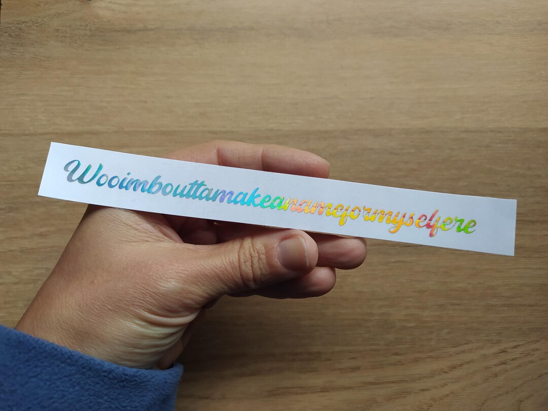 Meme Gambit Holographic Vinyl Decal Wooimbouttamakeanameformyselfere - Etsy