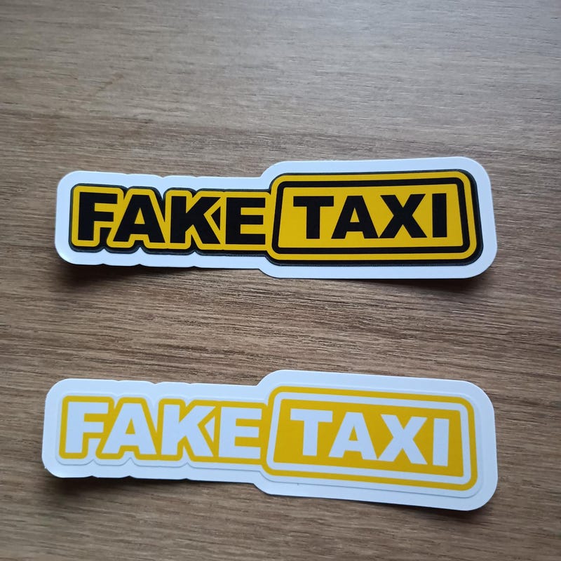 Fake Taxi Car Sticker - Etsy