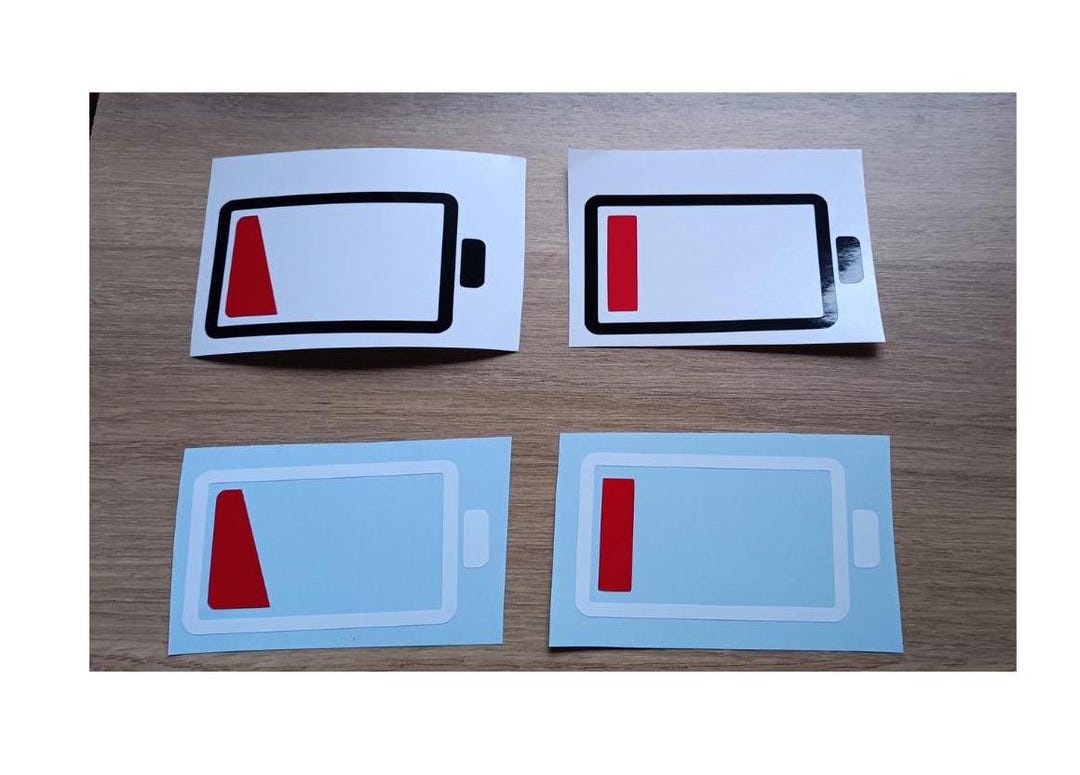 Battery Low Decal , Social Battery Decal Sticker Dead Battery Phone Car ...