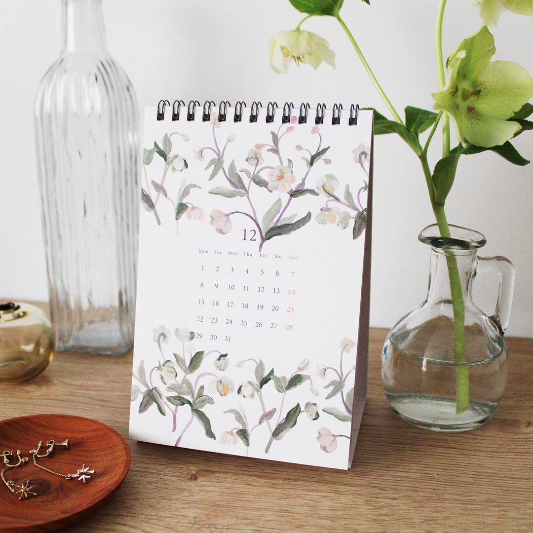 2025 Desk Calendar, Designed by Yumi Otsuki, Memoire, Illustrated 12 ...